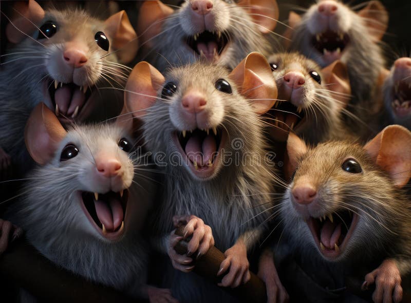 A Group of Rats Looking at the Camera Stock Image - Image of vertebrate ...