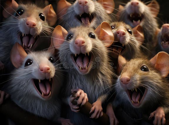 A Group of Rats Looking at the Camera Stock Image - Image of vertebrate ...