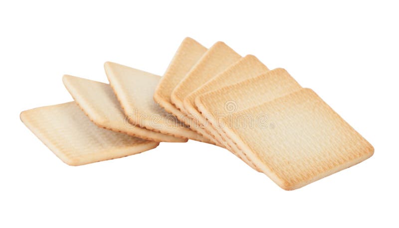 Group of Rectangular Cookies Isolated Stock Photo - Image of calorie ...