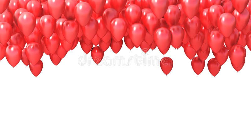 Group of red balloons. stock illustration. Illustration of balloons ...
