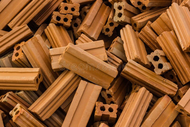 Group of red bricks stock image. Image of architecture - 40996315