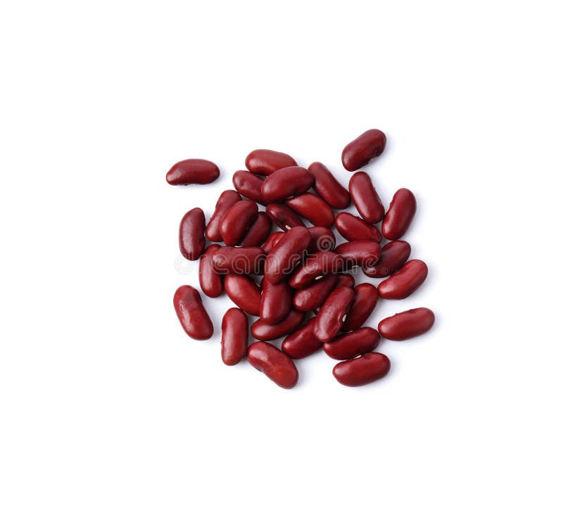 Group of Red Kidney Beans Isolated on White Background Stock Image ...
