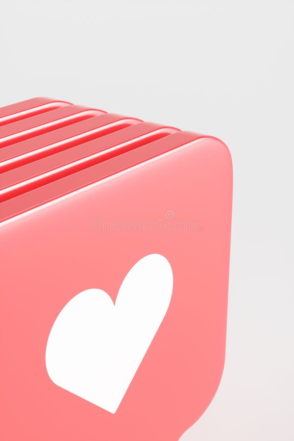 Group of Red Likes on a White Background. Stock Illustration ...