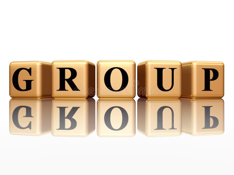 Group with reflection stock illustration. Illustration of association ...