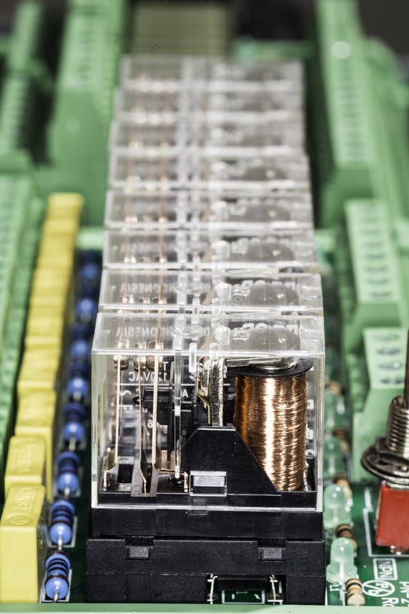 Electromagnetic relays set stock photo. Image of equipment - 125553830