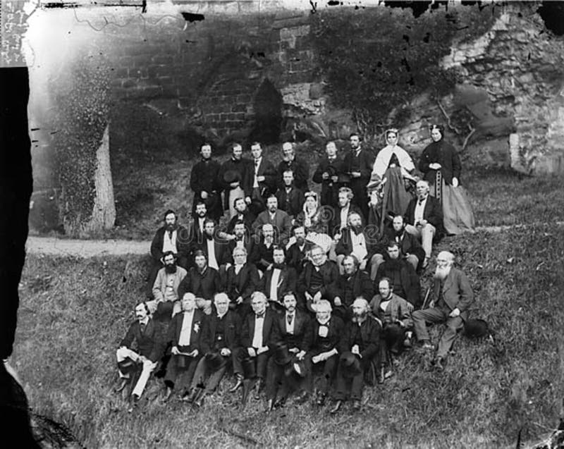 A Group In Rhuthun Castle During The Eisteddfod Picture. Image: 222545072