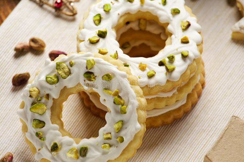Group of ring cookies stock photo. Image of closeup, food - 63230964