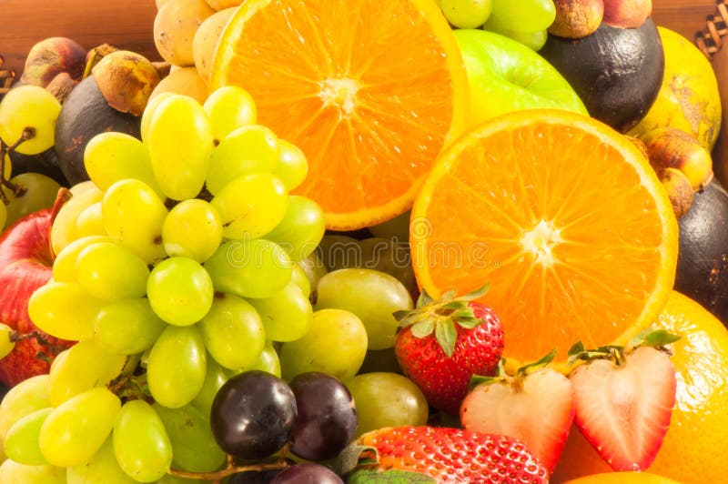 Group of Ripe Fruits and Vegetables for Healthy Stock Image - Image of ...