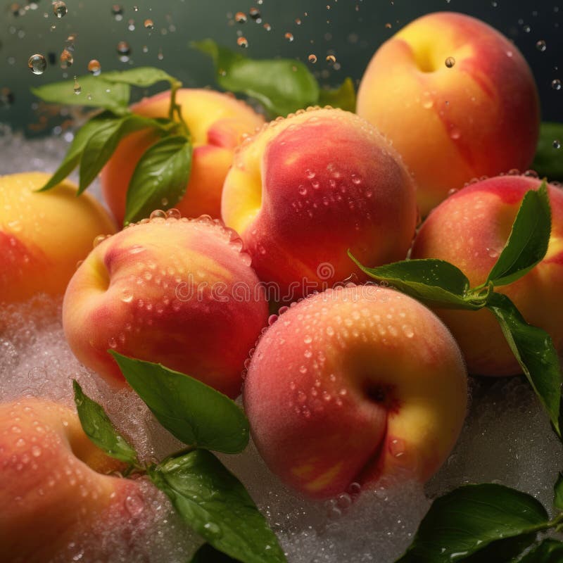 Ripe Yellow Peaches Stock Illustrations – 781 Ripe Yellow Peaches Stock ...