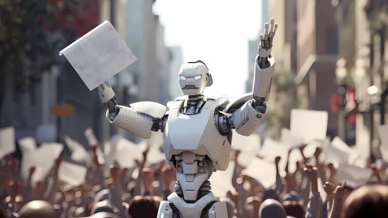 Robot Protesting Stock Illustrations – 10 Robot Protesting Stock ...