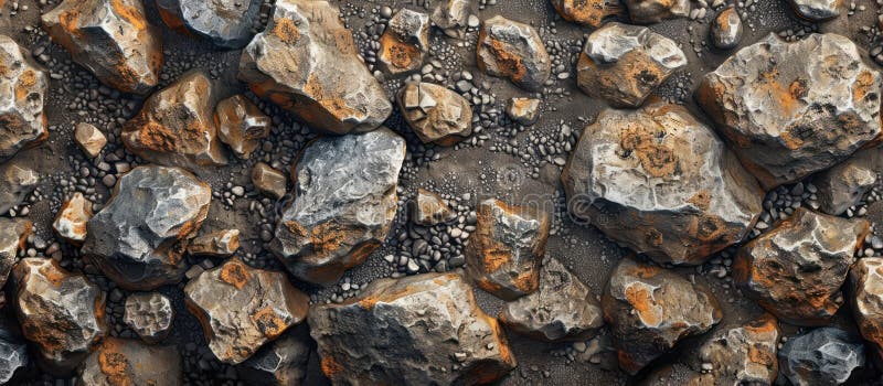 Group of Rocks Arranged Neatly Stock Image - Image of solid, gravel ...