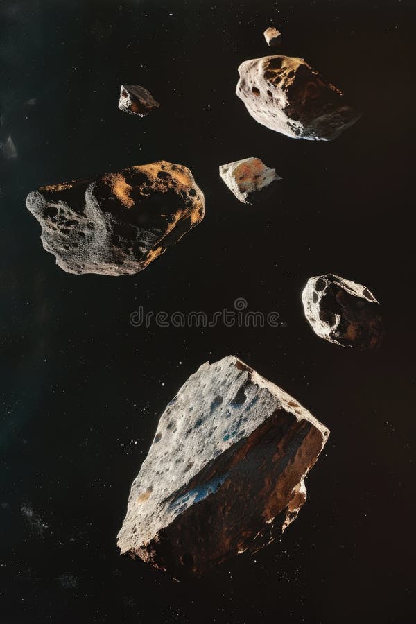 A Group of Rocks Floating in the Air, No Visible Support or Attachment ...
