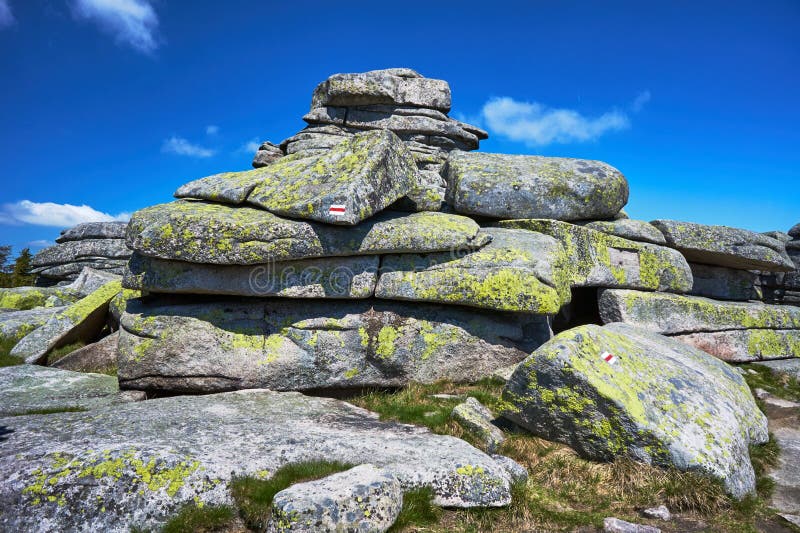 A Group of Rocks in the Giant Mountains Stock Image - Image of group ...