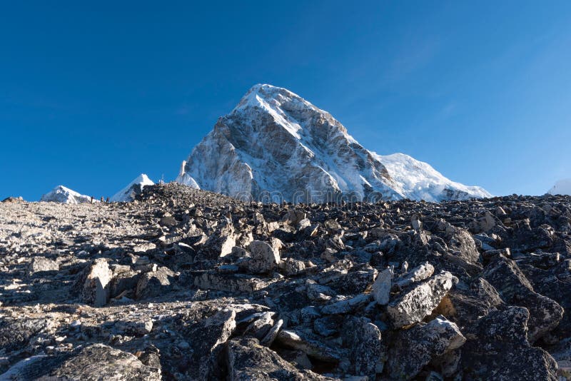 Group of Rocks on a Mountain Slope Stock Image - Image of natural ...