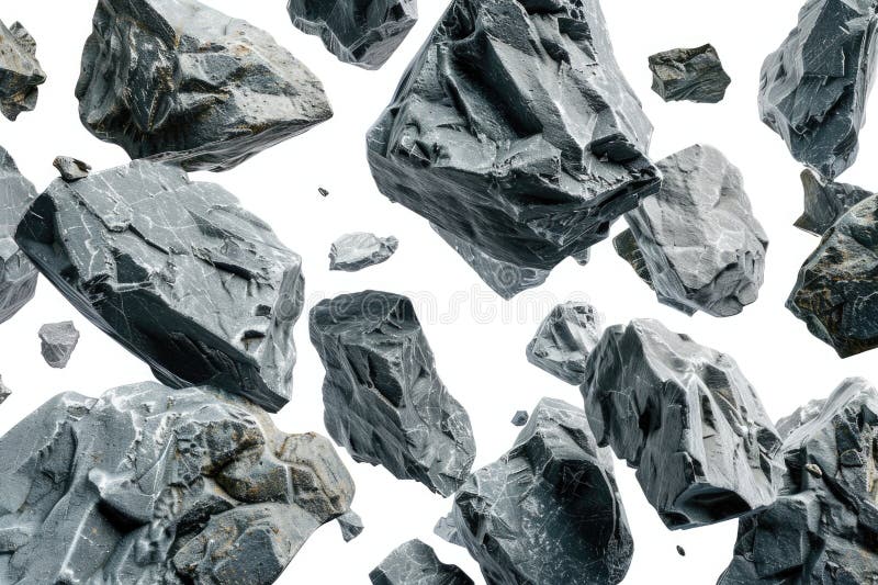 A Group of Rocks Stacked Together Stock Photo - Image of generated ...