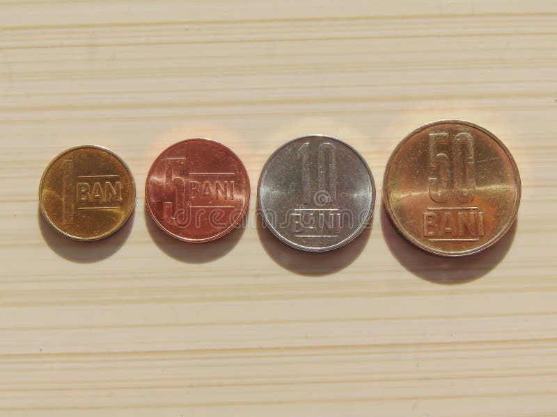Group of Romanian Coins (Lei). Money Stock Image - Image of finance ...