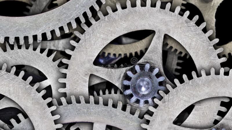 Rotating Tooth Wheels Technology Abstract. Stock Video - Video of ...