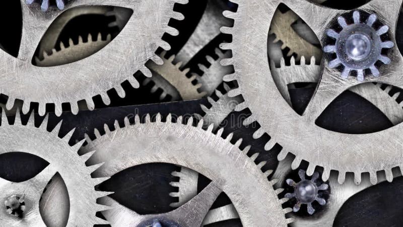 Rotating Tooth Wheels Technology Abstract. Stock Footage - Video of ...