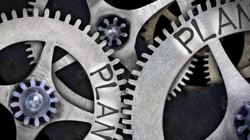 Tooth Wheels with Plan a and Plan B Concept. Stock Video - Video of ...