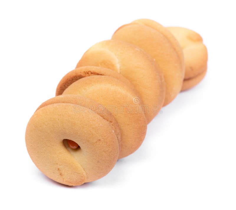 Group of Round Biscuit Cookies Stock Photo - Image of baked, breakfast ...