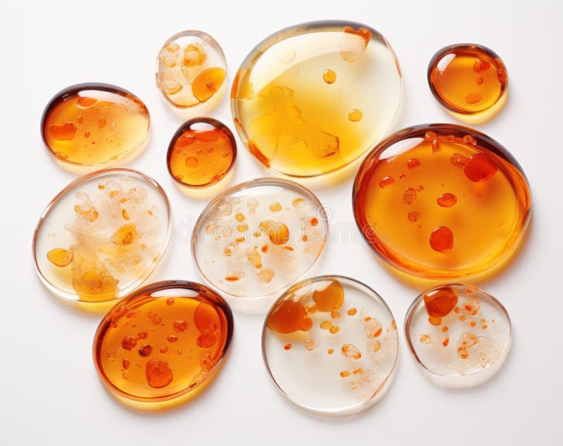 A Group of Round Orange and White Objects Stock Illustration ...