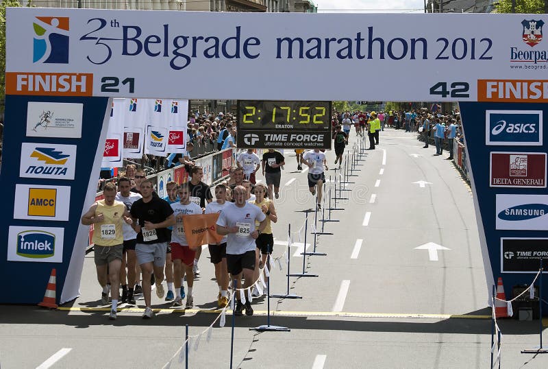 Fun Run runner in action editorial photo. Image of athletics - 13923806