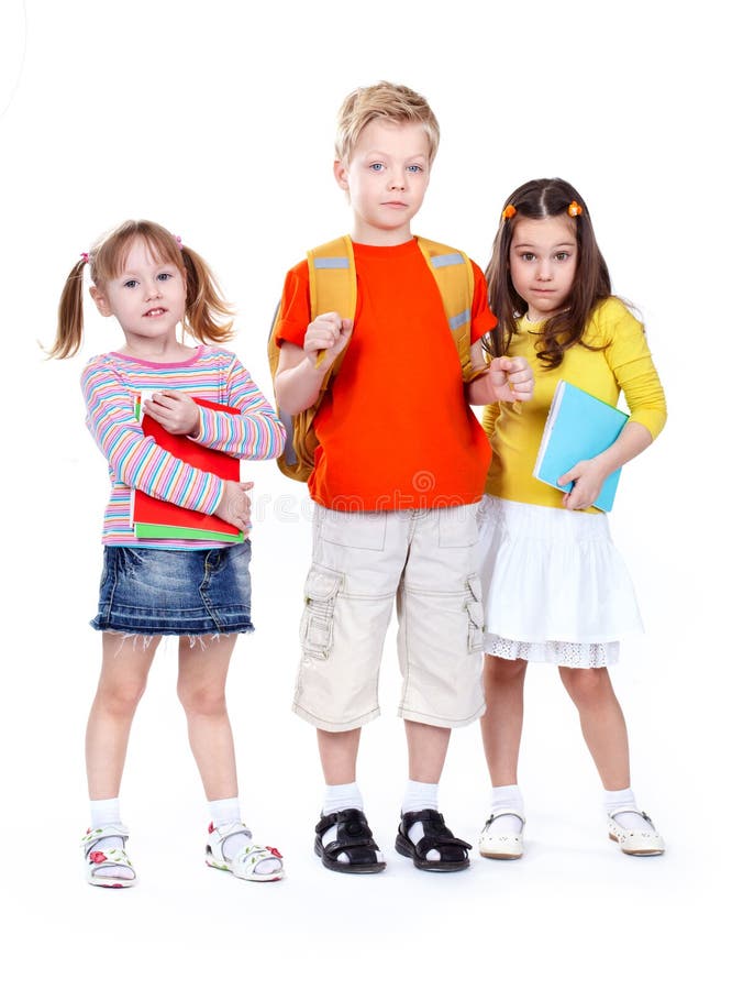 Many Children Students Returning To School Stock Image - Image of girl ...