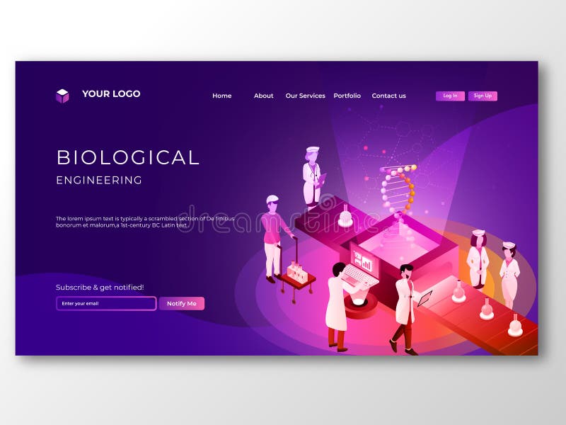 Group of Scientist Doing Research on Genome DNA in Biological Lab Stock ...