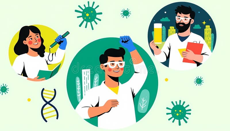 A Group of Scientists Collaborating on Research in a Laboratory Setting ...