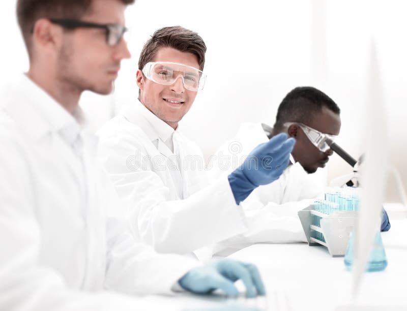 Group of Scientists are Discussing New Achievements Stock Image - Image ...