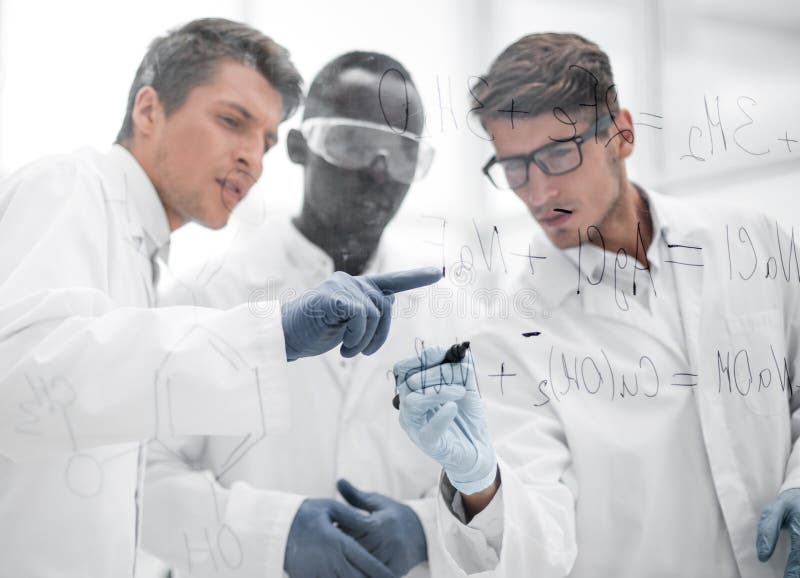 Group of Scientists Discussing the Results of Research Stock Image ...