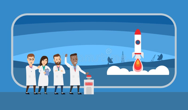 Mission Control Center Rocket Launch Stock Illustrations – 51 Mission ...