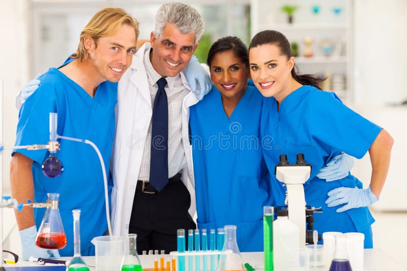 Group of scientists stock image. Image of occupation - 32451817