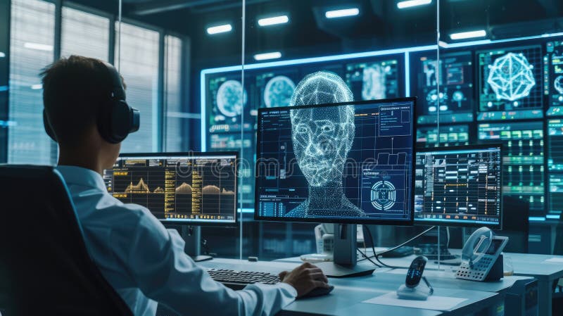 A Group of Scientists are Working on Computers in a Lab AIG41 Stock Photo - Image of discover ...