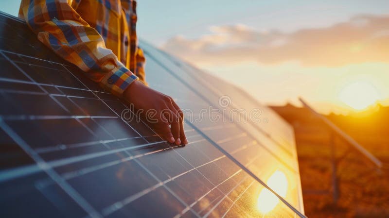 A Group of Scientists Works on the Development of New Solar Technology ...