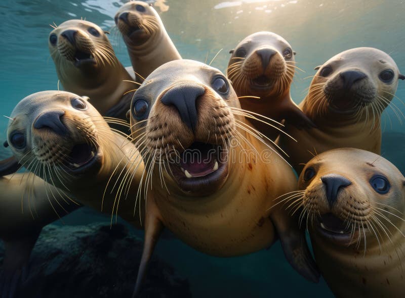 Group Seals Stock Illustrations – 705 Group Seals Stock Illustrations ...