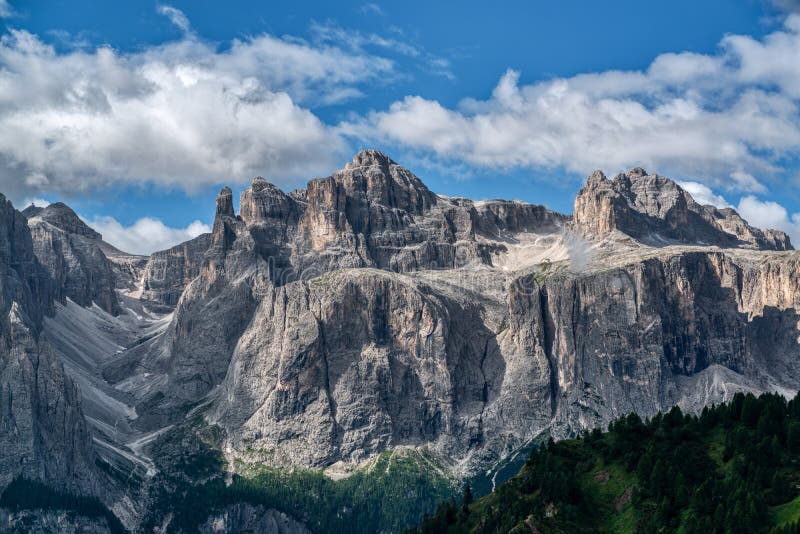 Sella Group - Dolomites, Italy Stock Photo - Image of alpine, hiking ...