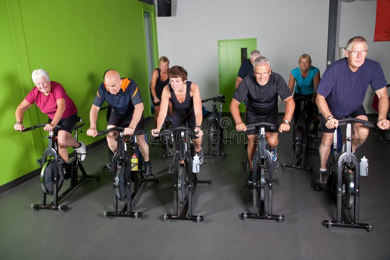 Group of senior cyclists stock image. Image of male, mature - 9735191