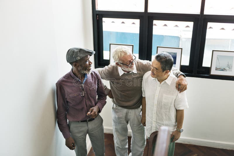 Group of Senior Retirement Discussion Concept Stock Image - Image of ...