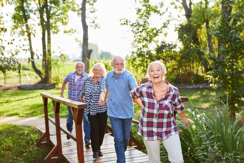 Group of Seniors is Having Fun on a Trip Stock Photo - Image of ...