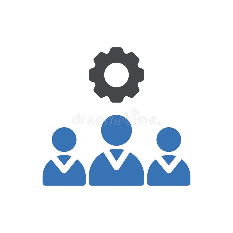 Setting Group Rules Flat Icon Stock Vector - Illustration of work ...