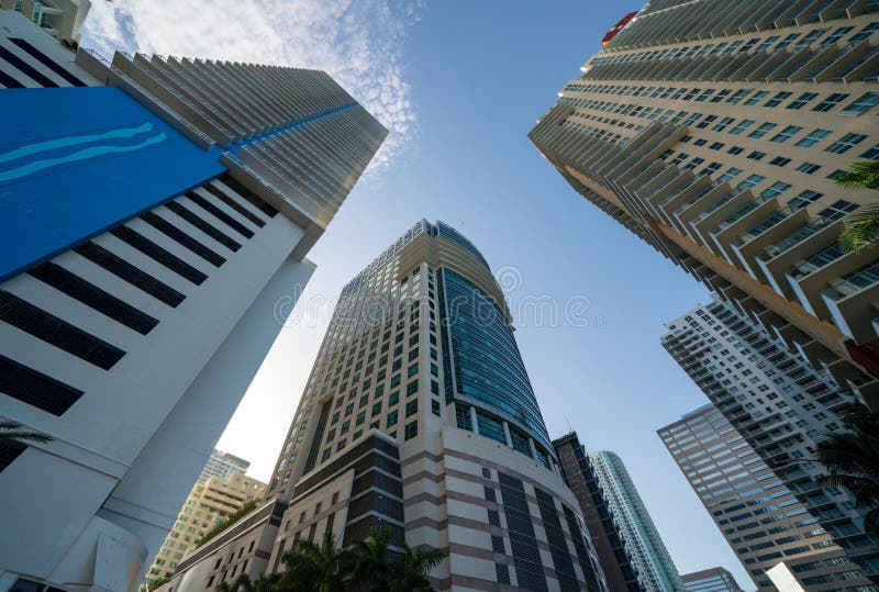 Group of Several Buildings in the City Stock Photo - Image of upward ...