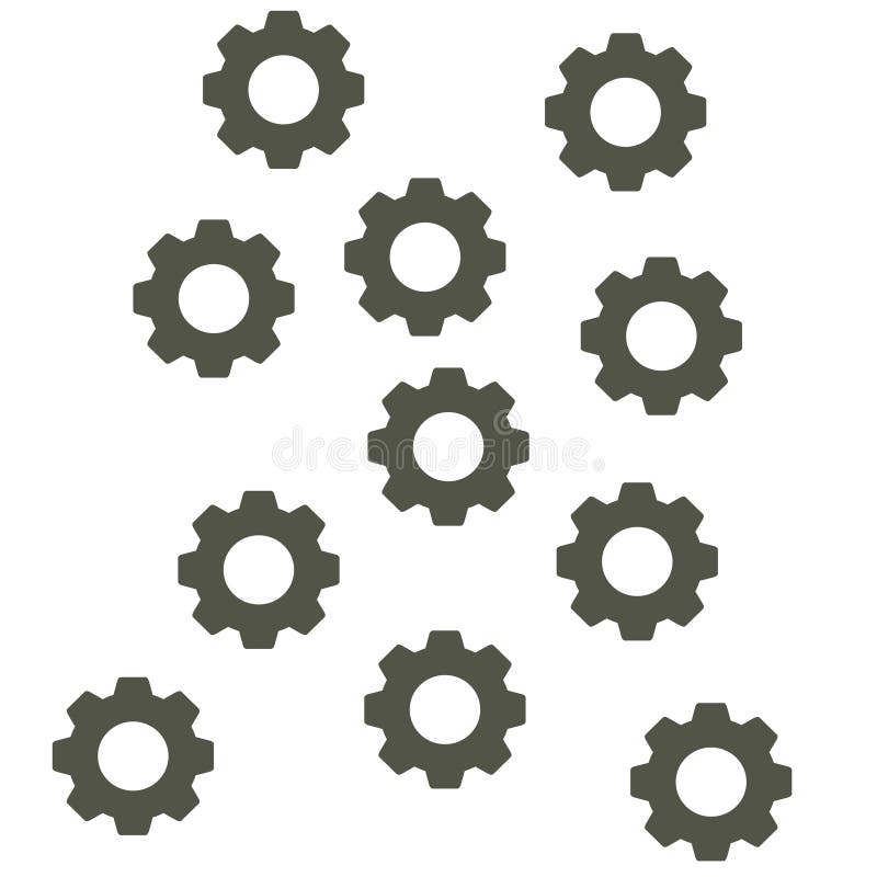 Group of Several Buttons for Settings - Illustration Stock Illustration ...