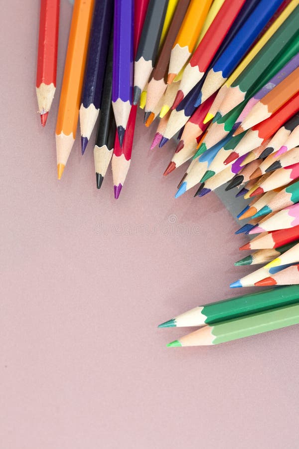 Group of Sharp Colored Pencils Stock Photo - Image of crayon ...