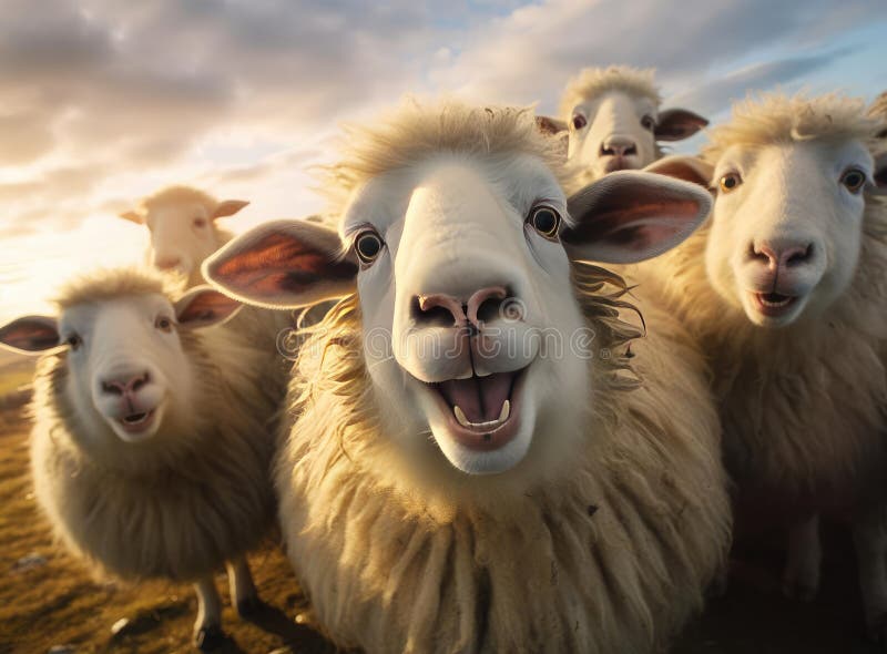 A group of sheep stock illustration. Illustration of pasture - 289728146