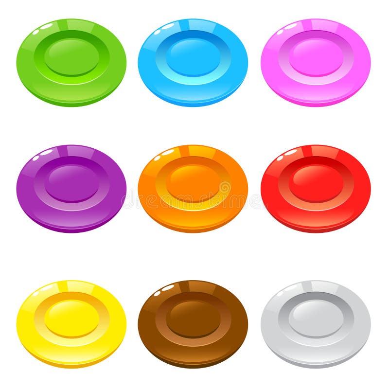 Group of Shiny Colorful Round Candy Stock Vector - Illustration of icon ...