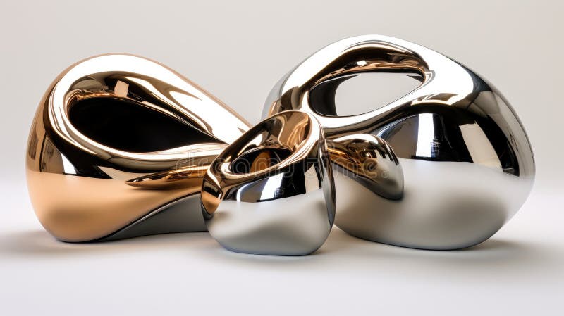 A group of shiny objects stock illustration. Illustration of still ...