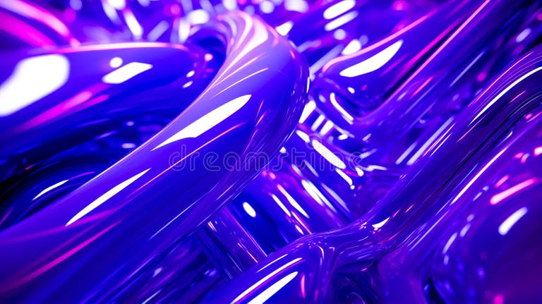 Group of Shiny Purple Objects in the Shape of Number of Lines ...