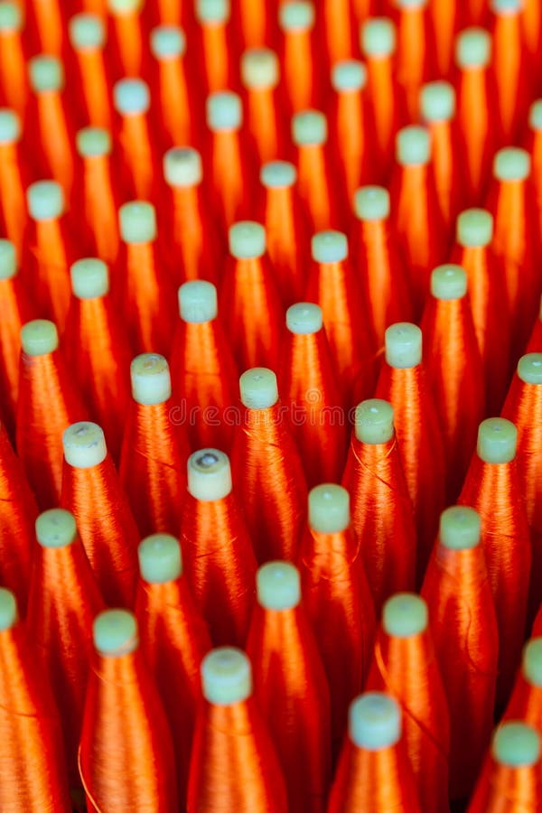 Group of Silk Spools with Red Silk Thread Yarn for Weaving Machine To ...