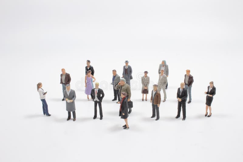 A Group of the Small Business Figure on Board Stock Photo - Image of ...